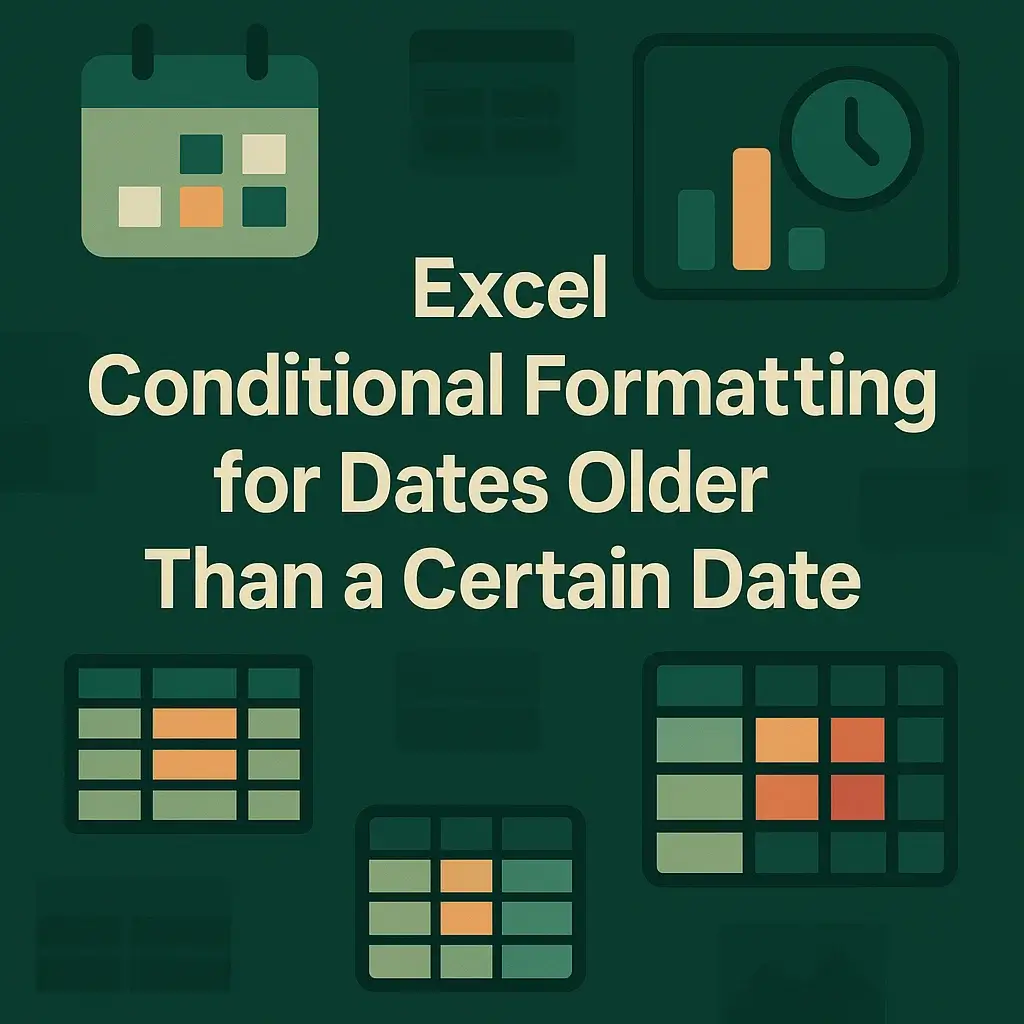 Excel Conditional Formatting for Dates Older Than a Certain Date ...