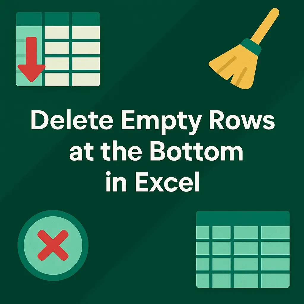 How to Delete Empty Rows at the Bottom in Excel (5 Simple Ways) - Excel Insider