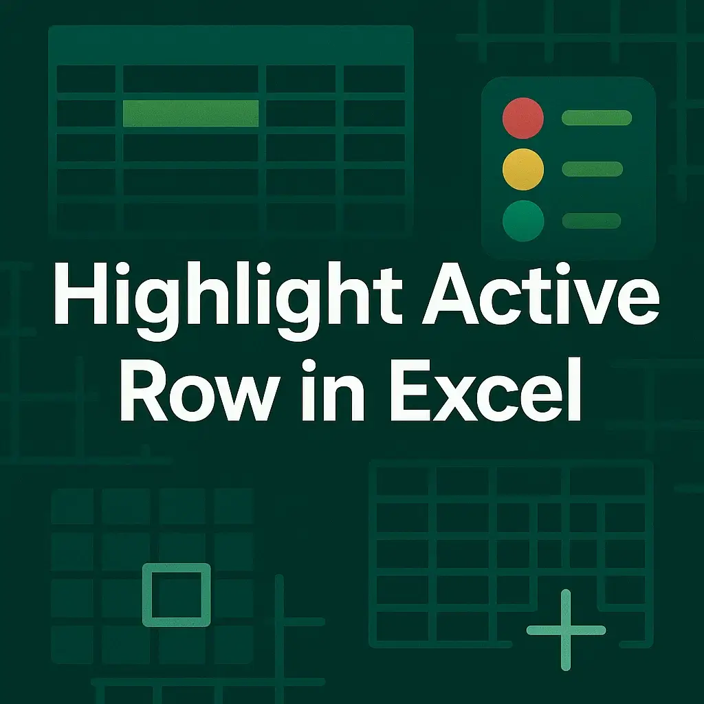 How to Highlight Active Row in Excel (3 Useful Methods) - Excel Insider