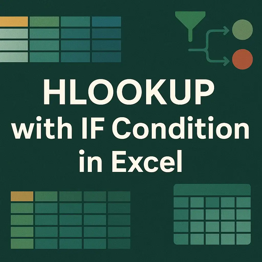 How to Use HLOOKUP with IF Condition in Excel (3 Examples) - Excel Insider