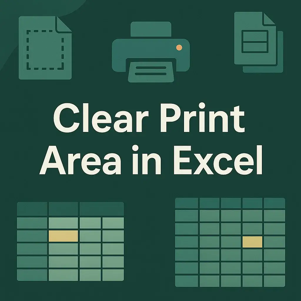 How to Clear Print Area in Excel (5 Quick Tricks) - Excel Insider