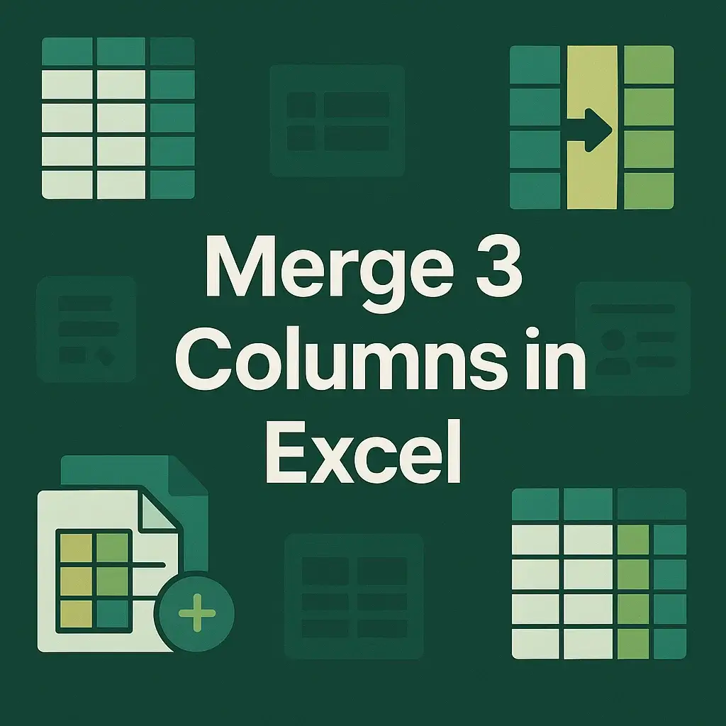 How to Merge 3 Columns in Excel (6 Simple Methods) - Excel Insider