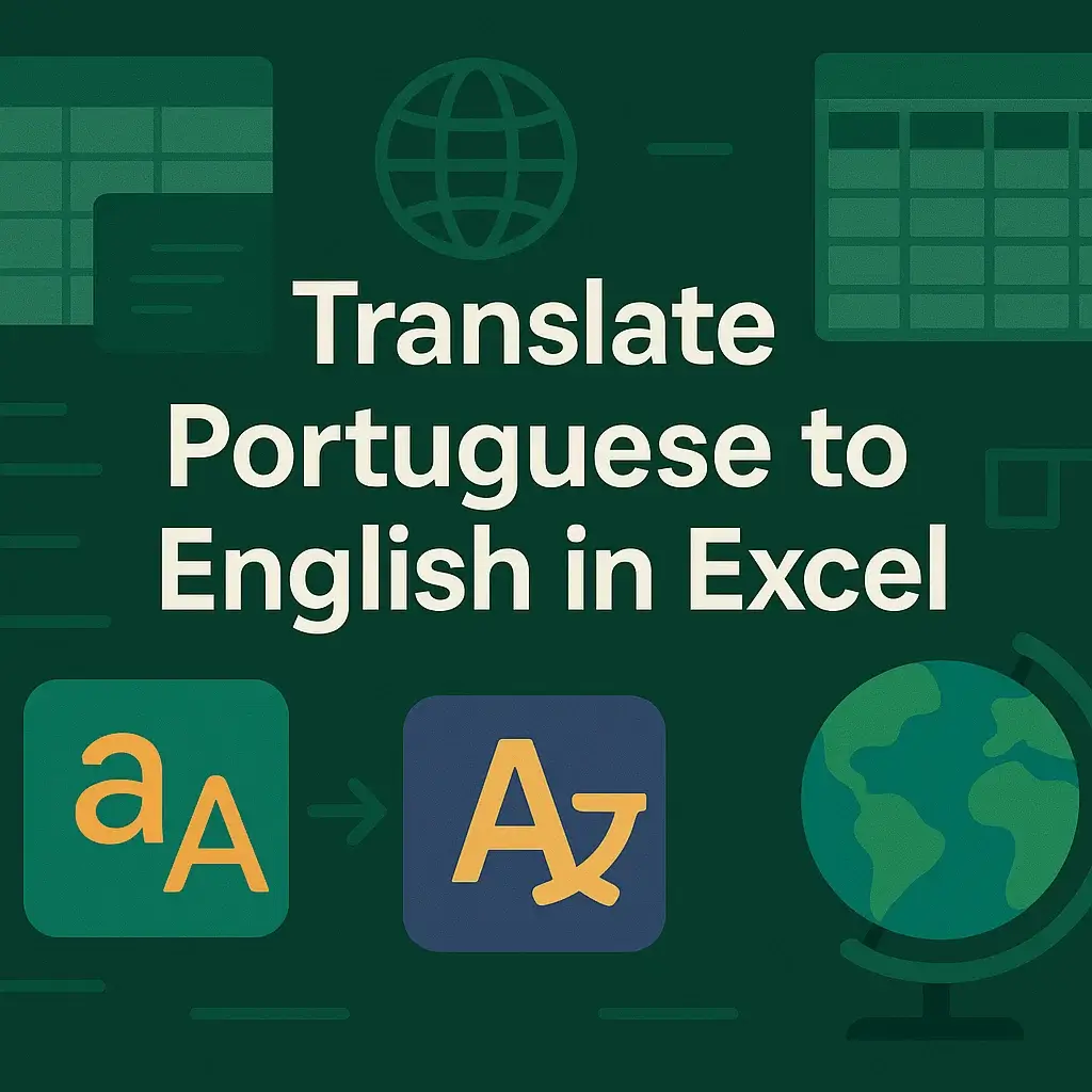 How to Translate Portuguese to English in Excel (4 Easy Ways) - Excel ...