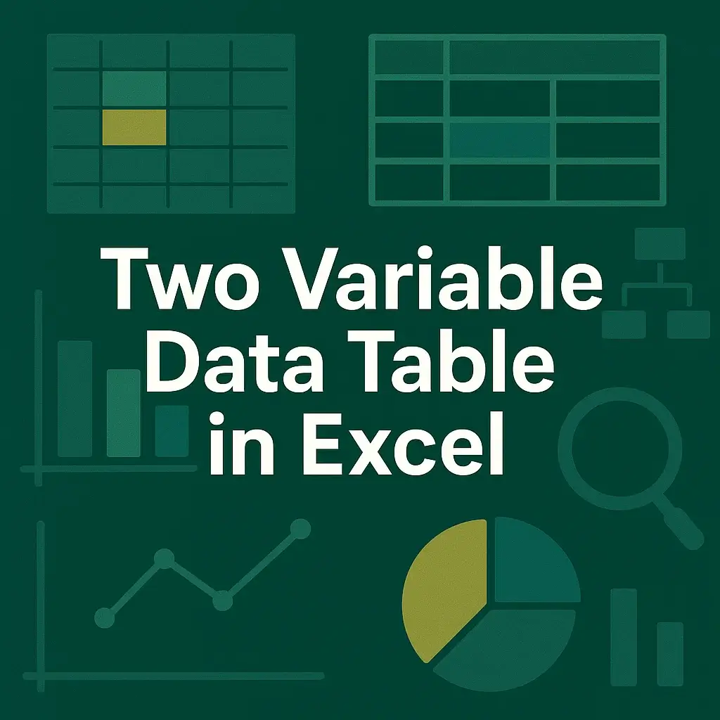 How to Create Two Variable Data Table in Excel (with Quick Steps ...