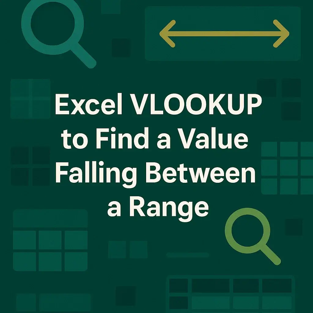 Excel VLOOKUP to Find a Value That Falls Between a Range - Excel Insider