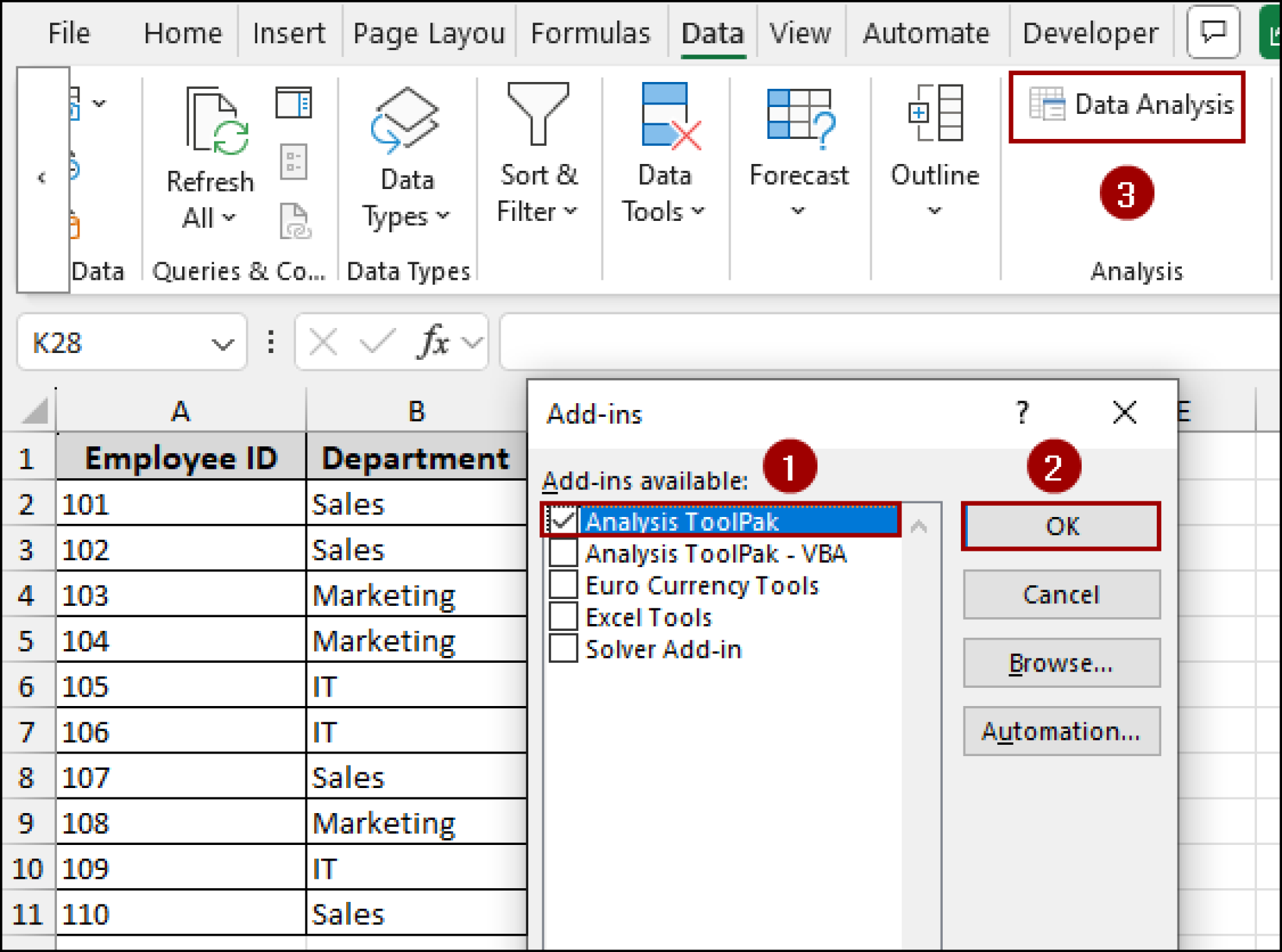 [Fixed] Data Analysis ToolPak Not Showing in Excel - Excel Insider