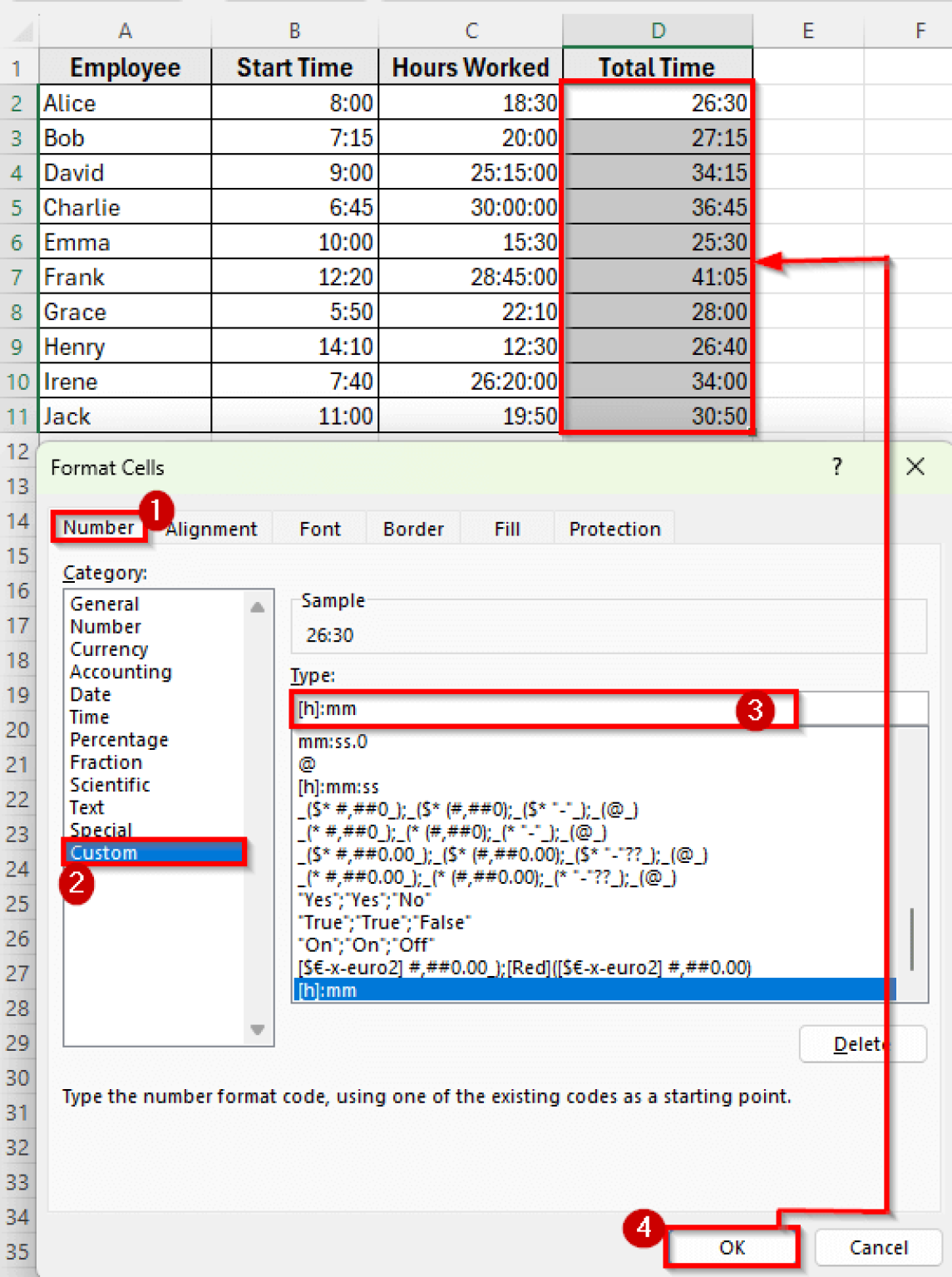 How to Add Time in Excel Over 24 Hours (2 Suitable Ways) - Excel Insider