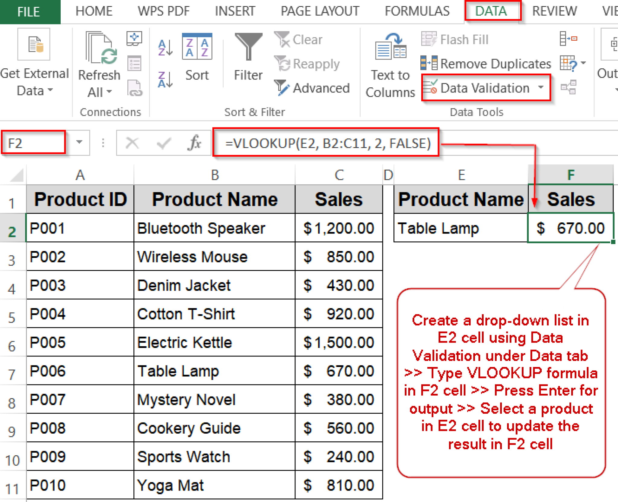 How to Link a Cell Value with a Drop-Down List in Excel - Excel Insider