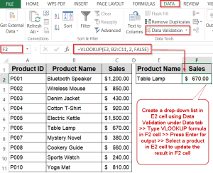 How to Link a Cell Value with a Drop-Down List in Excel - Excel Insider