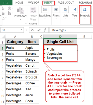 How to Make a List Within a Cell in Excel (7 Easy Ways) - Excel Insider