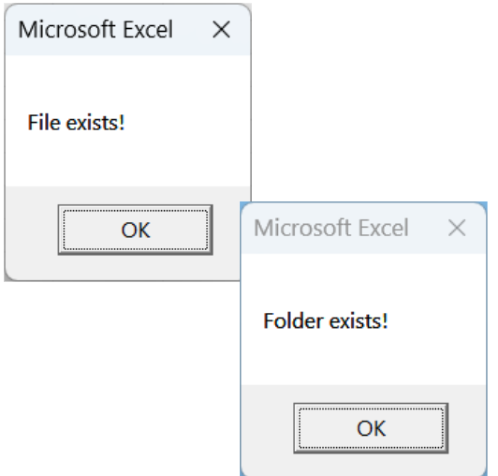 How to Check If File Exists with Excel VBA (4 Methods) - Excel Insider