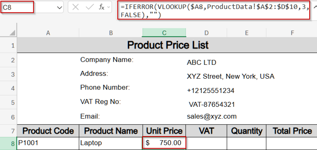 How to Make a Price List in Excel (with Detailed Steps) - Excel Insider