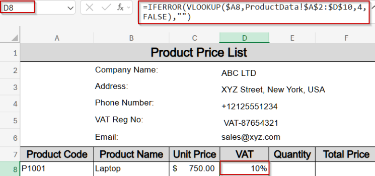 How to Make a Price List in Excel (with Detailed Steps) - Excel Insider