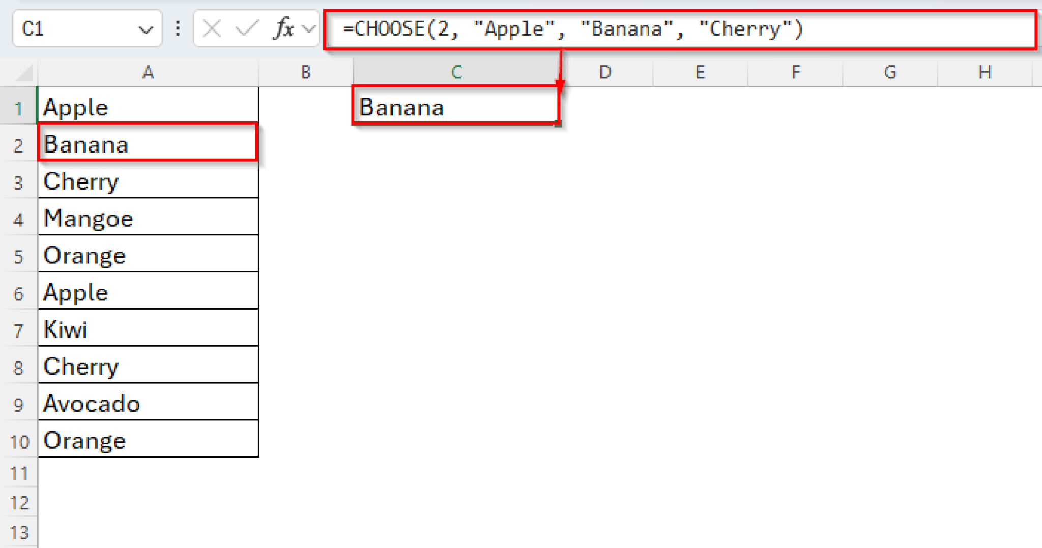 How to Use VLOOKUP with CHOOSE Function in Excel - Excel Insider