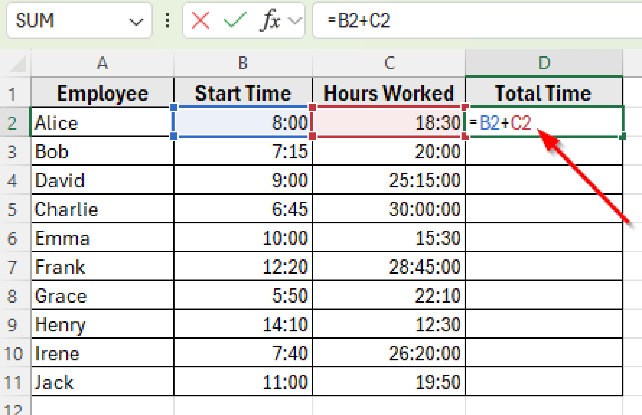 How to Add Time in Excel Over 24 Hours (2 Suitable Ways) - Excel Insider