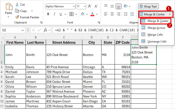 How to Create Labels in Excel Without Using Word - Excel Insider