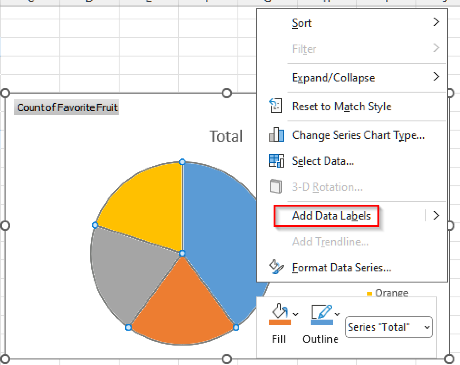 How to Make a Pie Chart in Excel with One Column of Data - Excel Insider