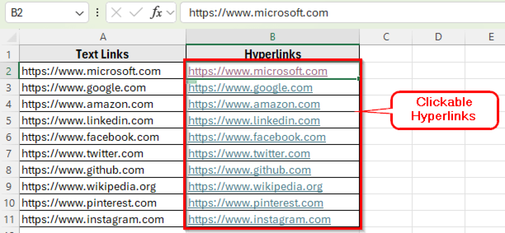 How to Convert Text to Hyperlink in Excel (3 Effective Ways) - Excel ...