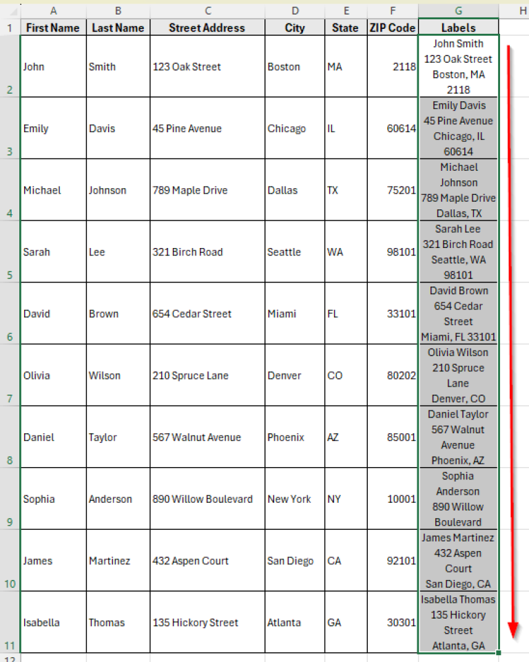 How to Create Labels in Excel Without Using Word - Excel Insider