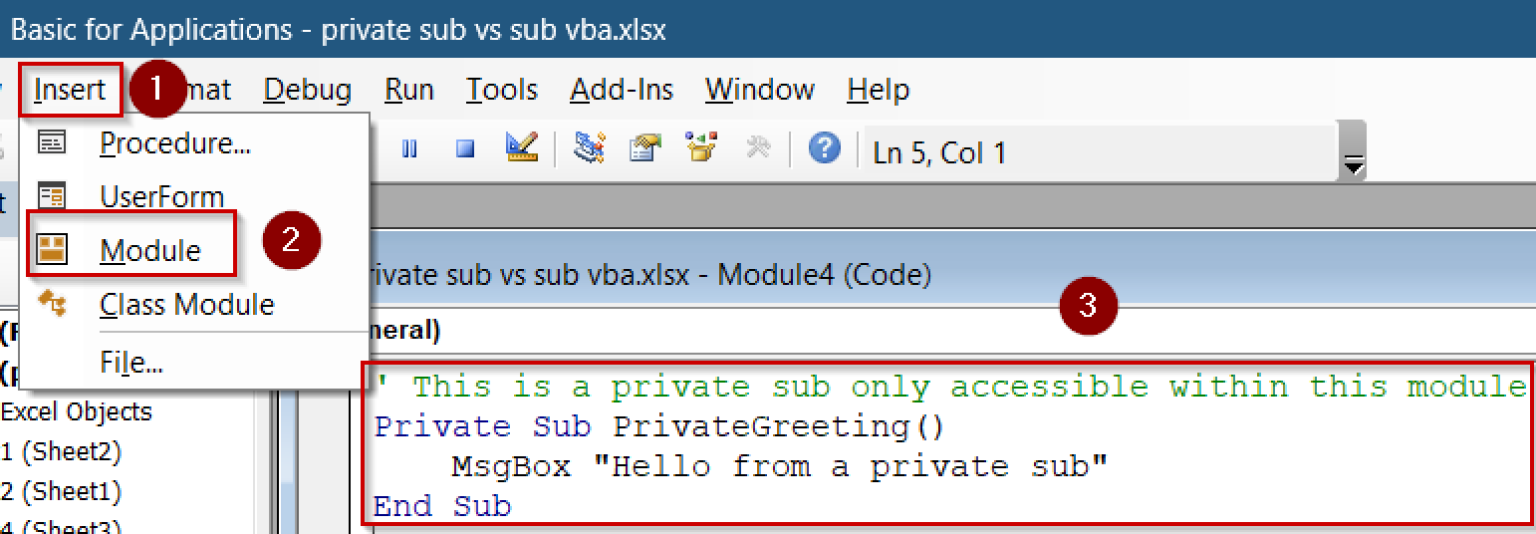 Private Sub vs Sub in Excel VBA: All You Need to Know - Excel Insider