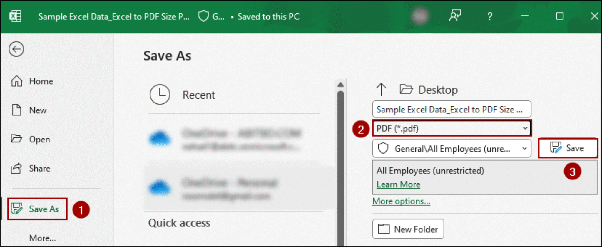 How to Fix Excel to PDF Size Problem While Printing (4 Solutions ...