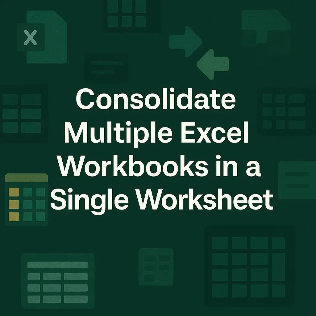 Consolidate Data from Multiple Workbooks in a Single Worksheet - Excel Insider