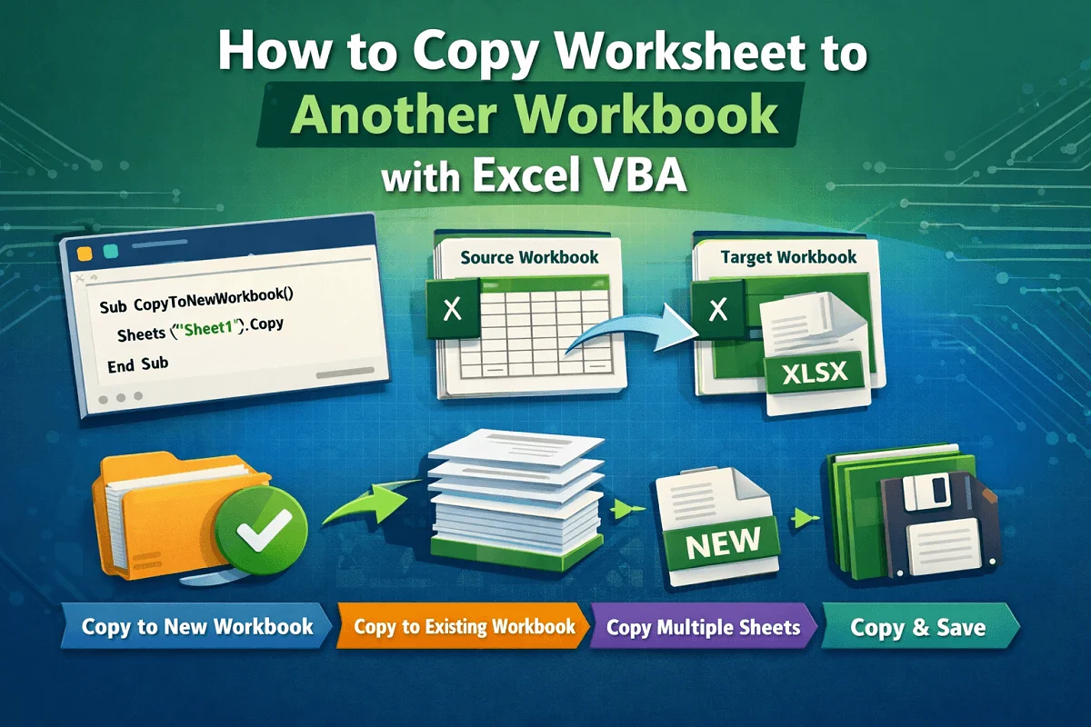 How to Copy Worksheet to Another Workbook with Excel VBA - Excel Insider