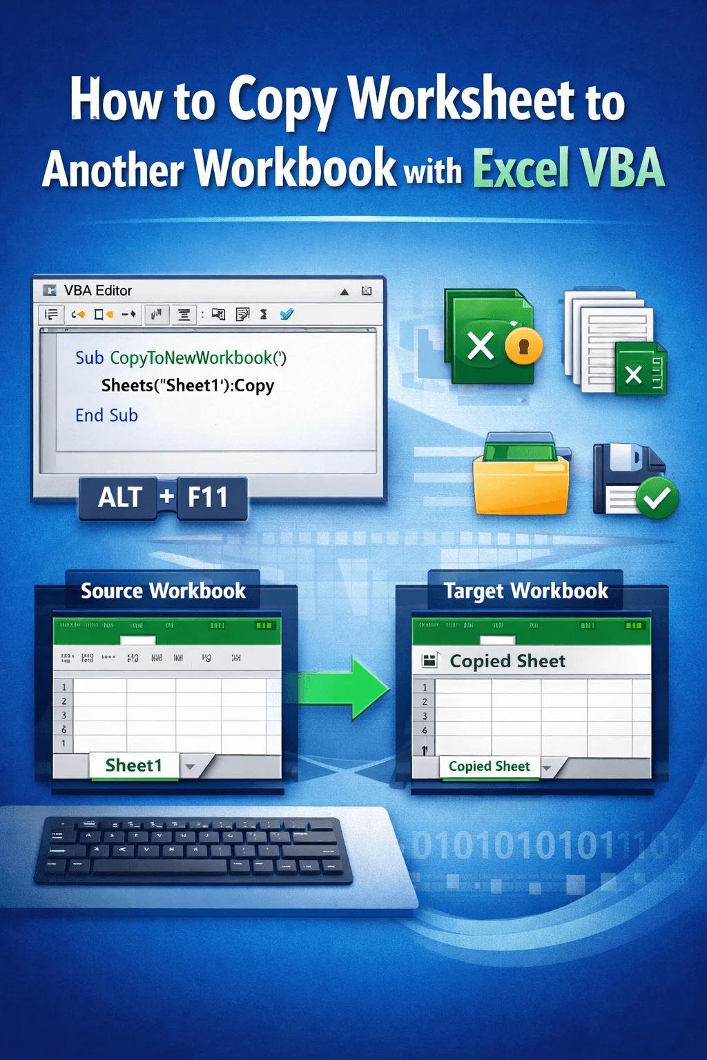 How to Copy Worksheet to Another Workbook with Excel VBA - Excel Insider