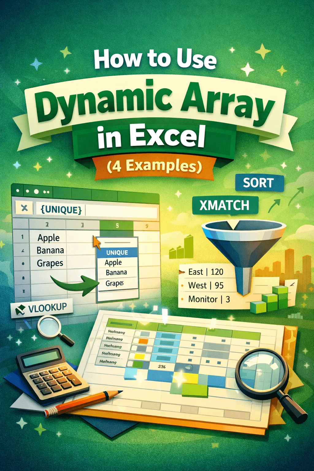 How to Use Dynamic Array in Excel (4 Examples) - Excel Insider