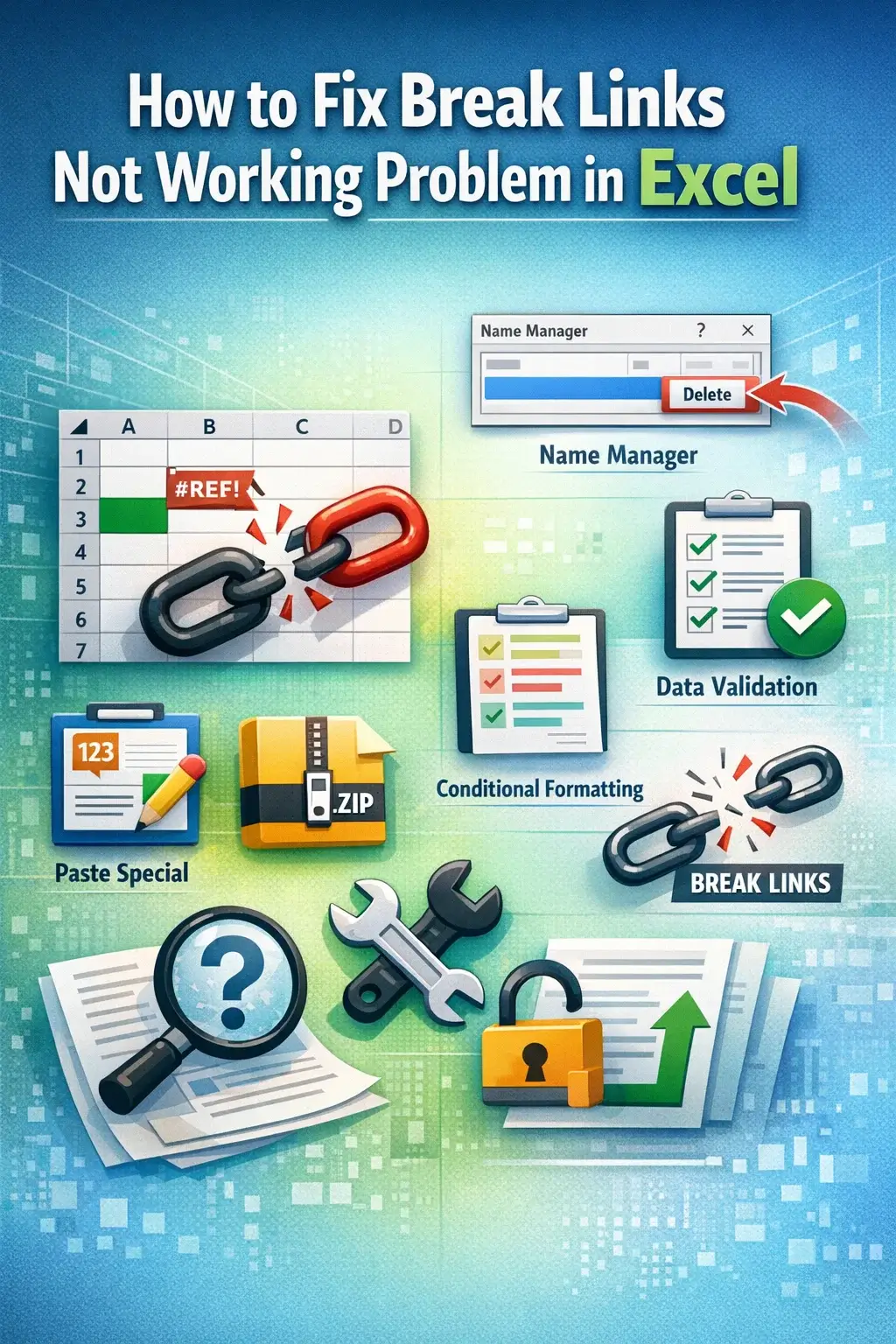 How to Fix Break Links Not Working Problem in Excel - Excel Insider