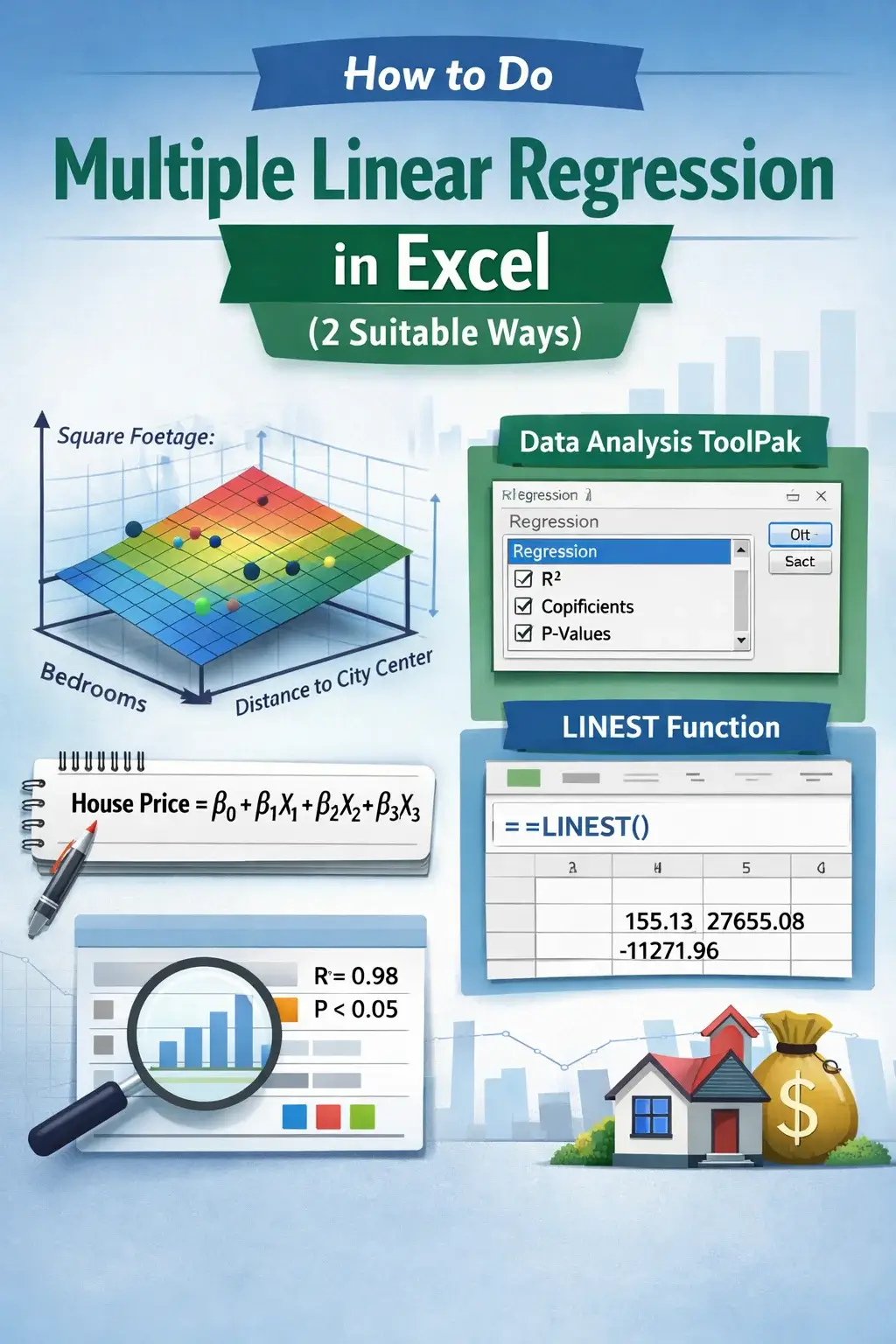 How to Do Multiple Linear Regression in Excel (2 Suitable Ways) - Excel ...