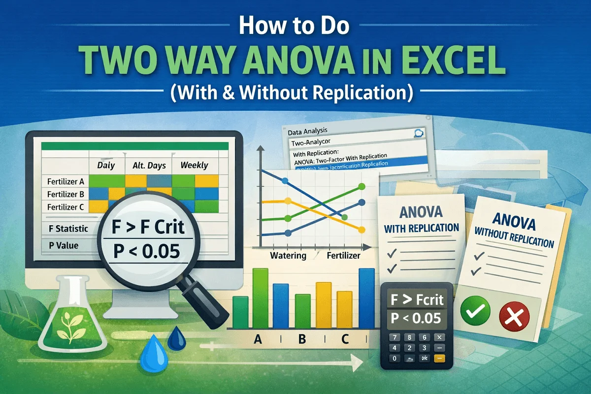 How to Do Two Way ANOVA in Excel (With & Without Replication) - Excel ...
