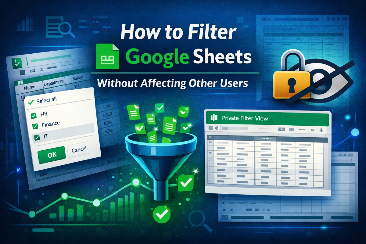 How to Filter Google Sheets Without Affecting Other Users - Excel Insider
