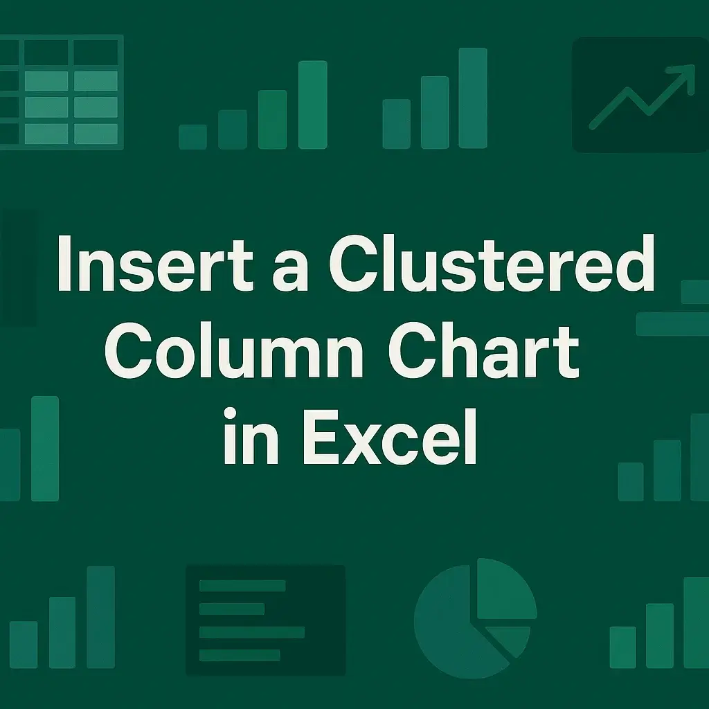 How to Insert a Clustered Column Chart in Excel (2 Easy Ways) - Excel ...