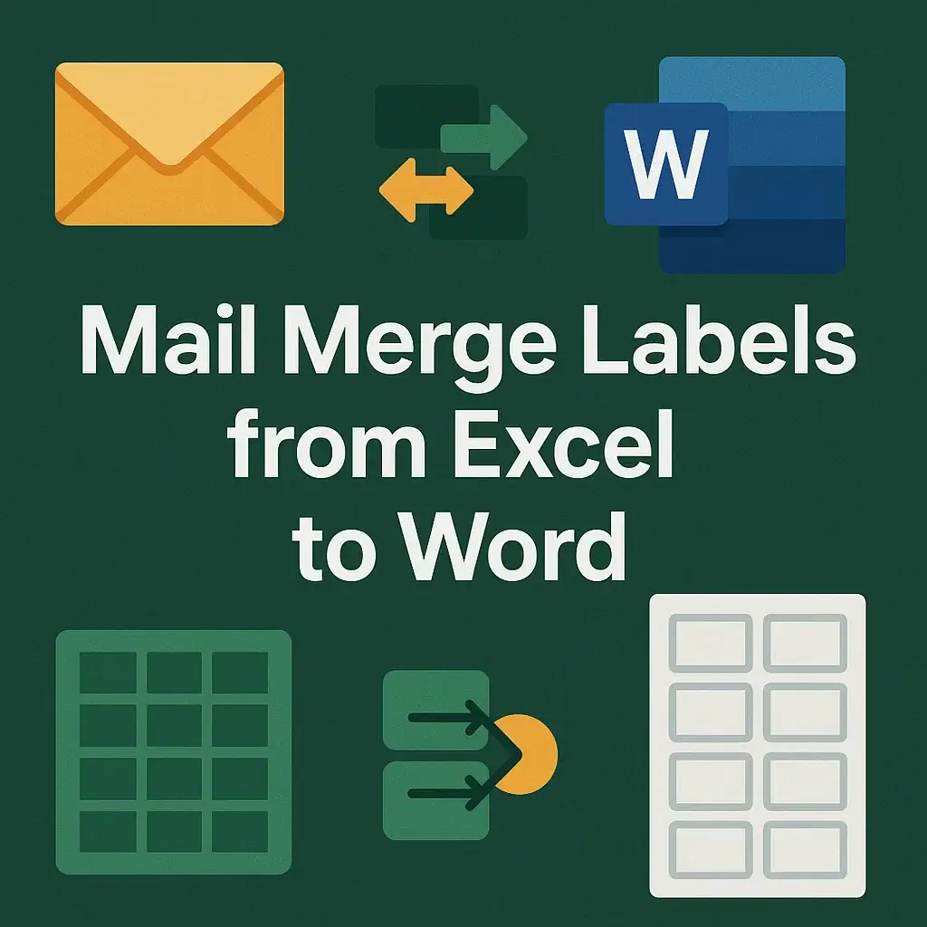 How to Mail Merge Labels from Excel to Word (with Easy Steps) - Excel ...