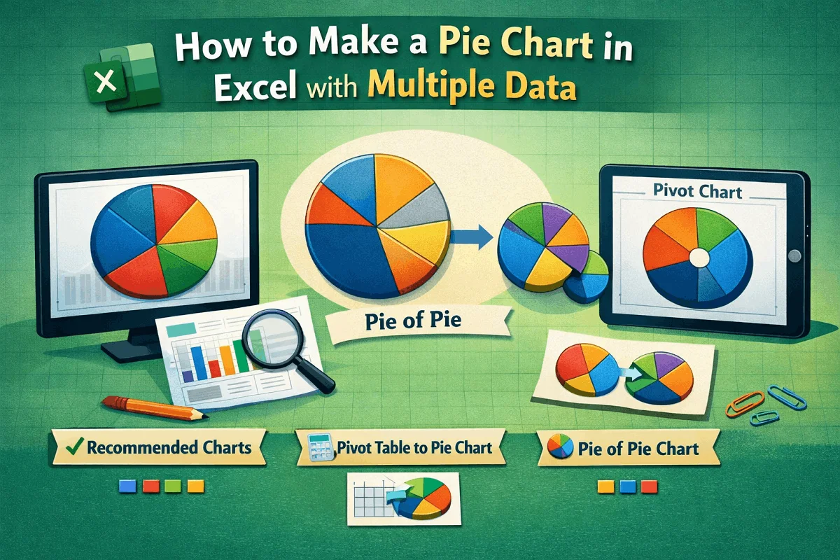 How to Make a Pie Chart in Excel with Multiple Data - Excel Insider