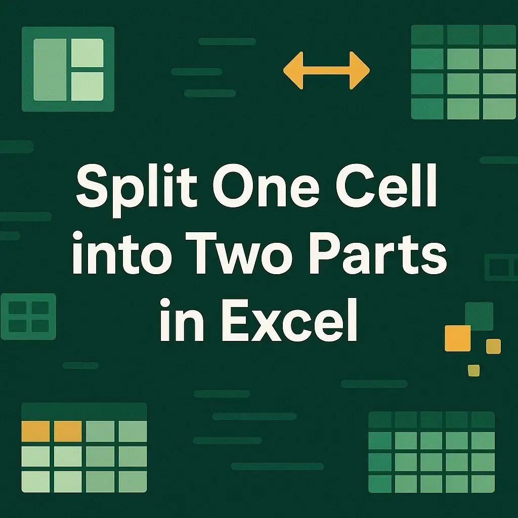 How to Split One Cell into Two Parts in Excel (2 Criteria) - Excel Insider
