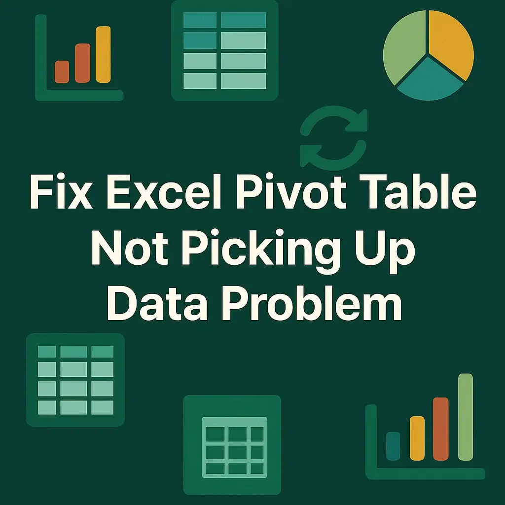 How to Solve Pivot Table Not Picking Up Data Issues in Excel - Excel Insider