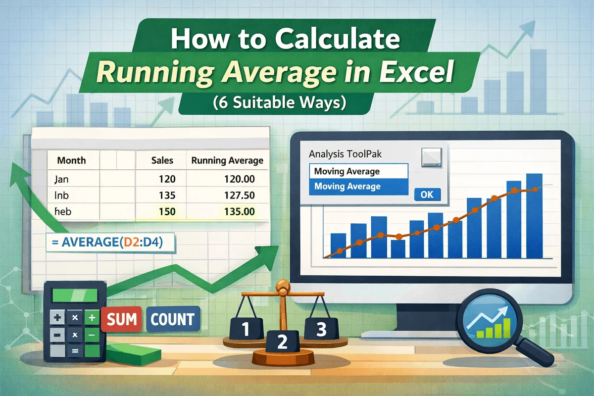 How to Calculate Running Average in Excel (6 Suitable Ways) - Excel Insider