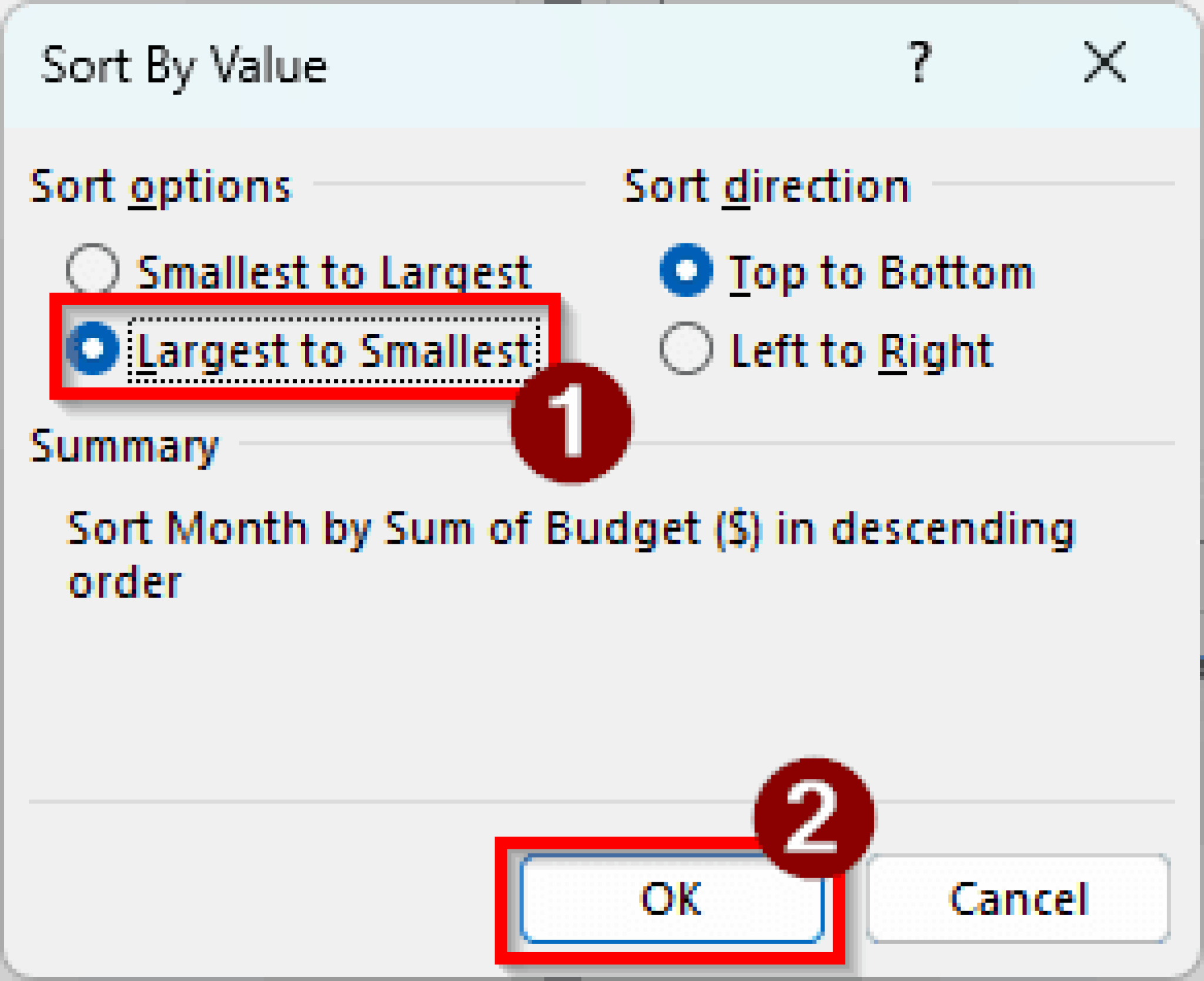 How to Sort Excel Pivot Table from Largest to Smallest - Excel Insider