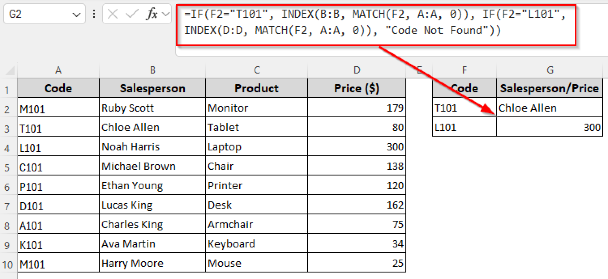 How to Combine IF Function with INDEX-MATCH Formula in Excel - Excel ...