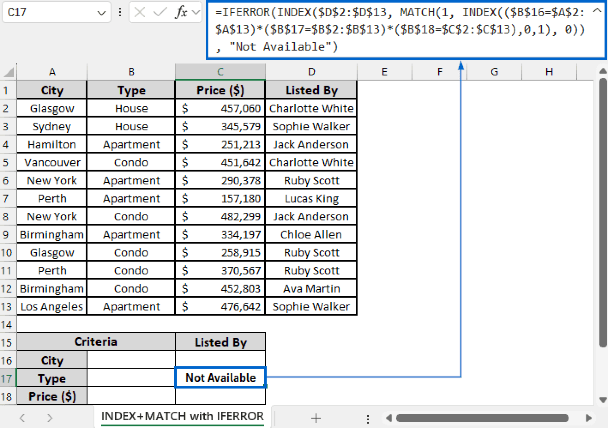 How to Use INDEX-MATCH Formula with Three Criteria in Excel - Excel Insider
