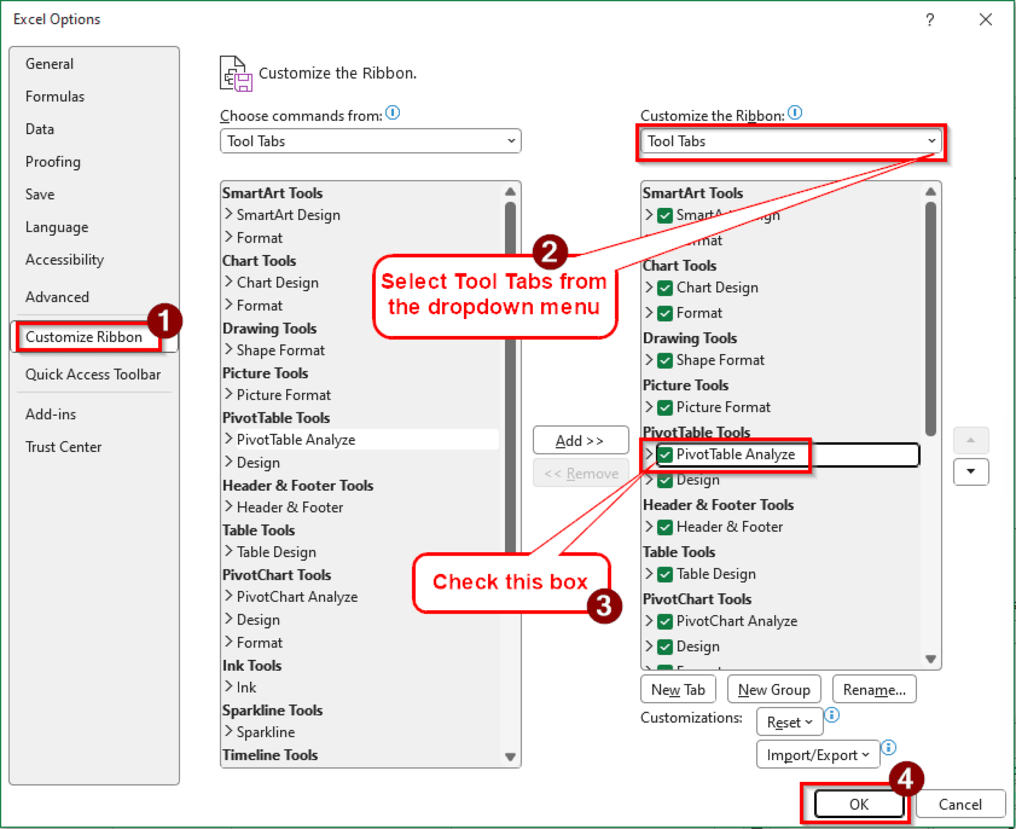 How to Fix Pivot Table Analyze Tab Missing Issue in Excel - Excel Insider
