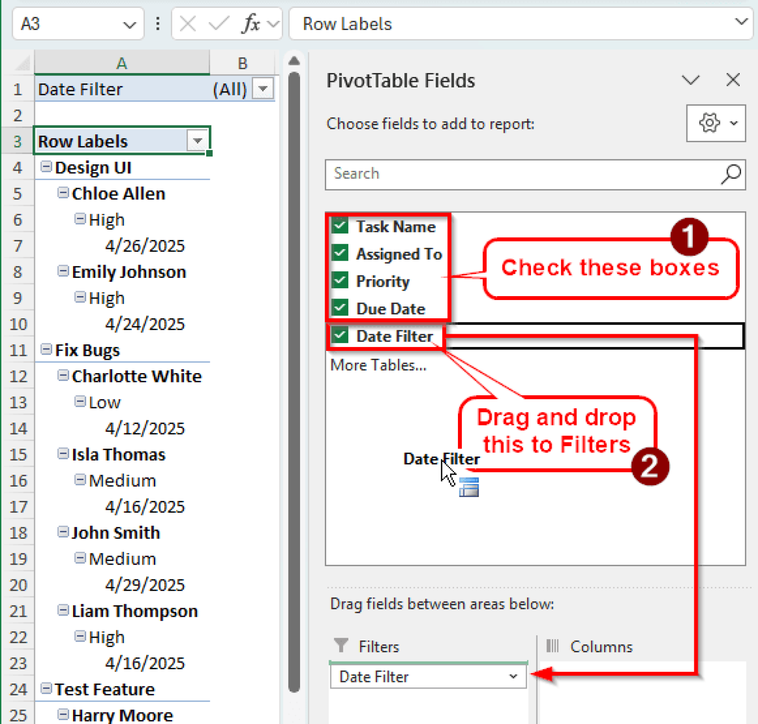 How to Filter Date Range in an Excel Pivot Table (4 Methods) - Excel ...