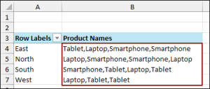 How to Show Text in Values Area of Excel Pivot Table - Excel Insider