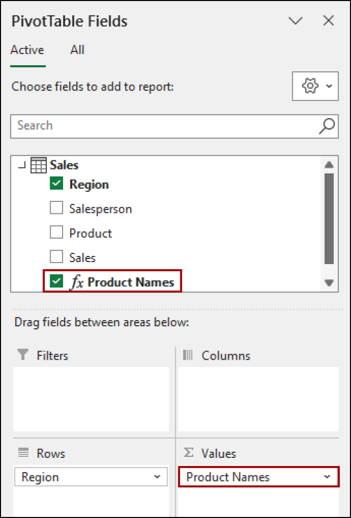 How to Show Text in Values Area of Excel Pivot Table - Excel Insider