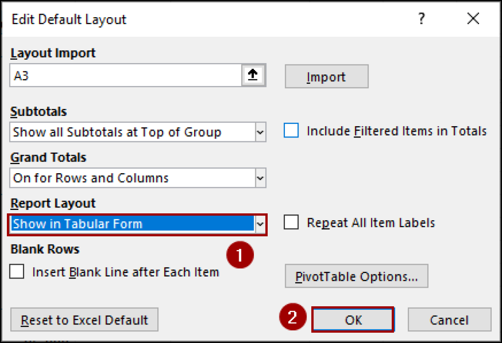 How to Show Excel Pivot Table in Tabular Form (3 Methods) - Excel Insider