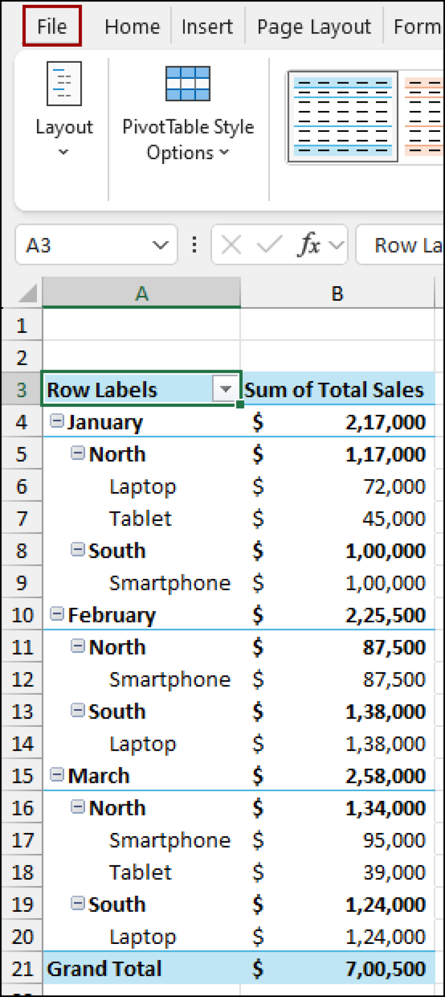 How to Show Excel Pivot Table in Tabular Form (3 Methods) - Excel Insider