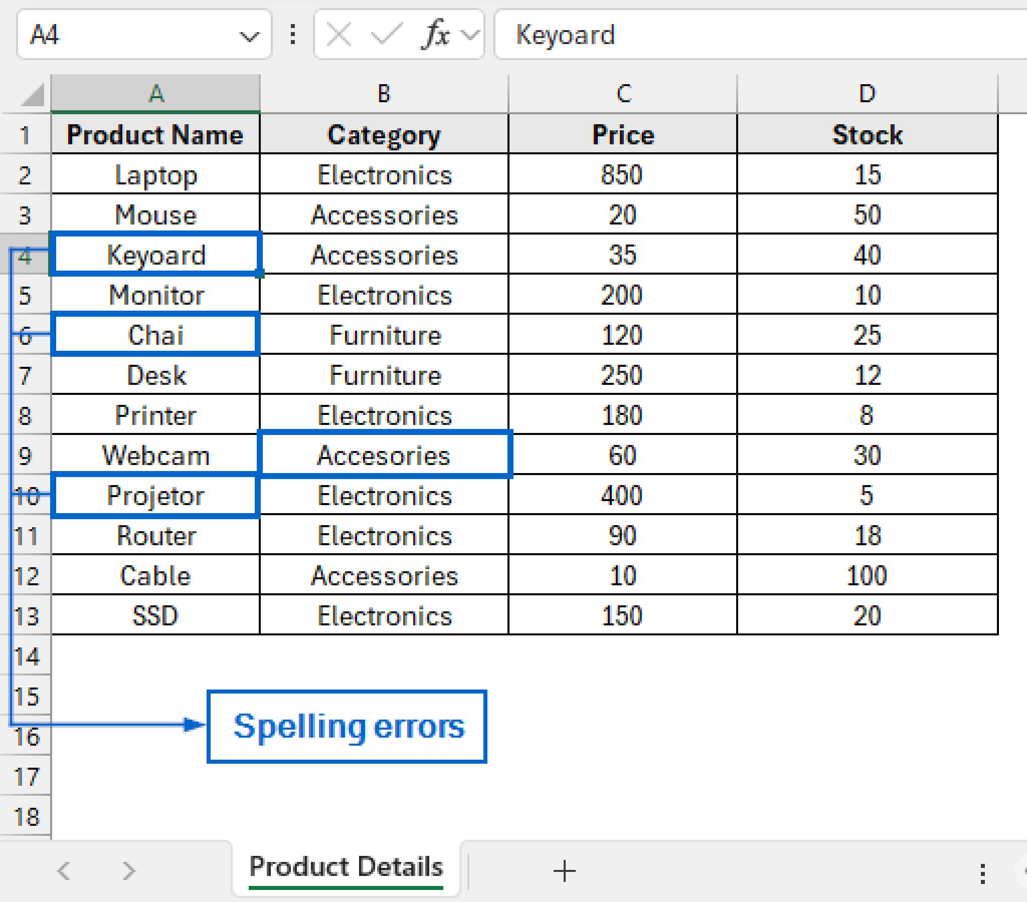 How to Fix Spell Check Not Working Issues in Excel - Excel Insider