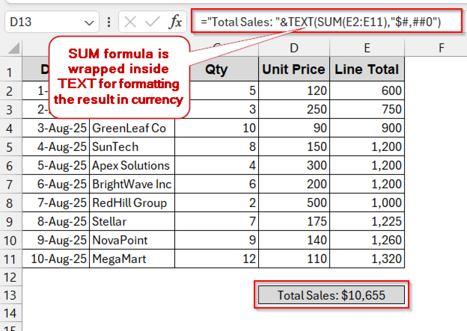 How To Write Text And Formula in the Same Cell in Excel - Excel Insider